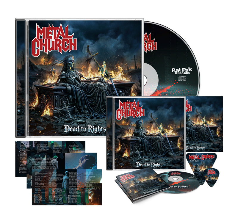 Metal Church "Dead to Rights" Hand Autographed CD Bundle – Rat Pak Records